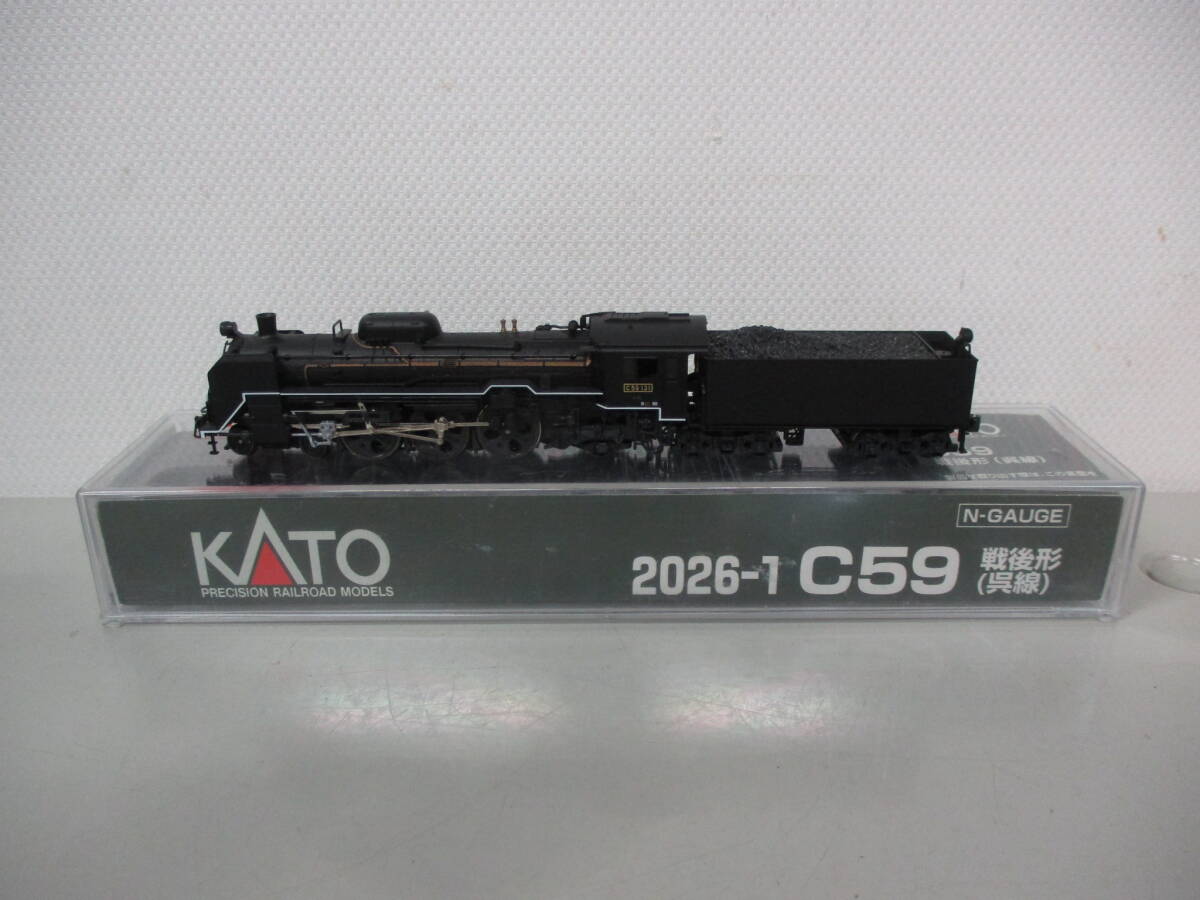 【目立った傷や汚れなし】 47840 【動作未確認】KATO Nゲージ 2026-1 C59 戦後形(呉線) 鉄道模型の落札情報詳細 - Yahoo!オークション落札価格検索 オークフリー