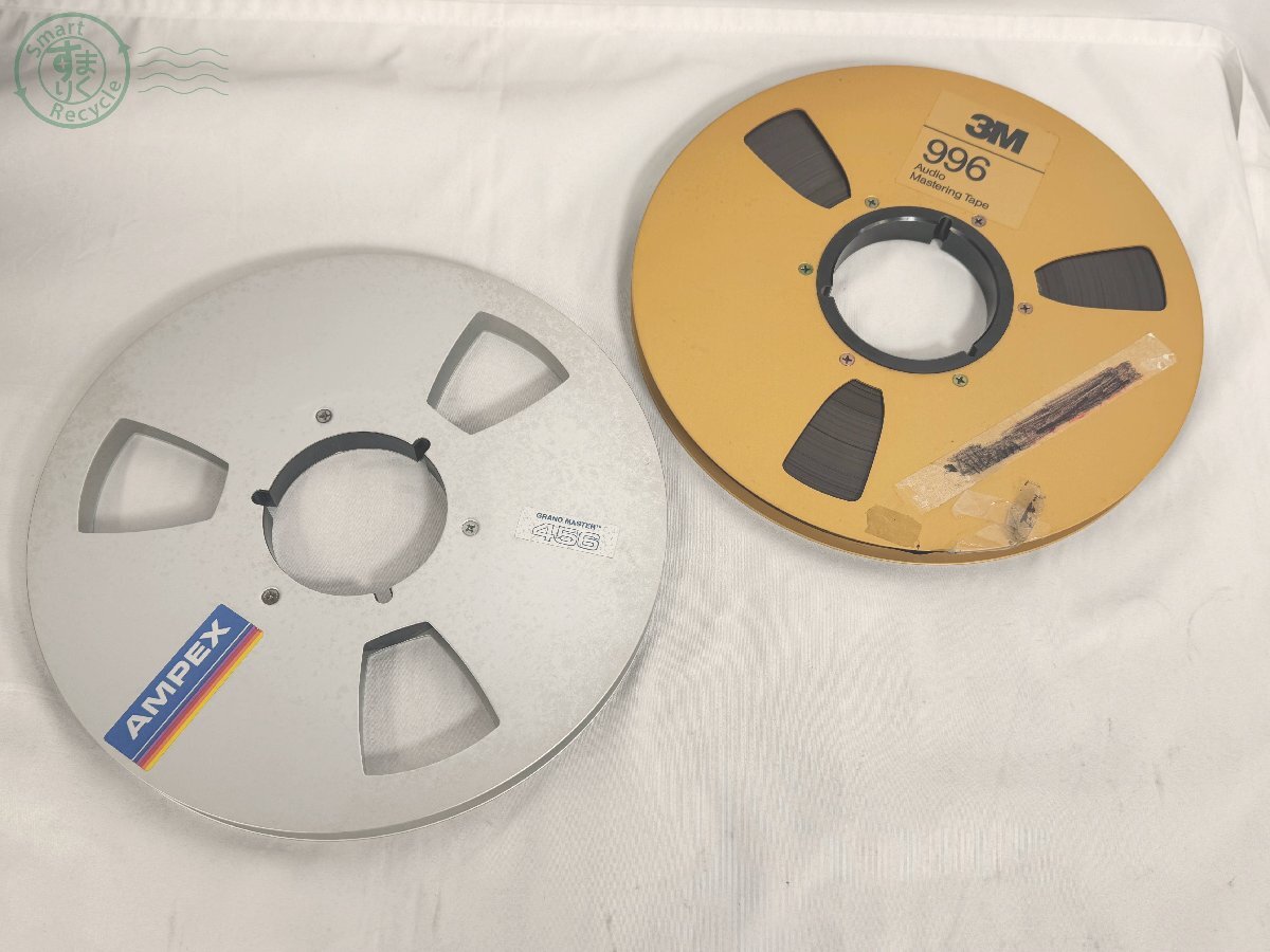 【全体的に状態が悪い】BA0601281 〇 オープンリール メタルリール 2点まとめ AMPEX 456 GRANDMASTER + 3M ...