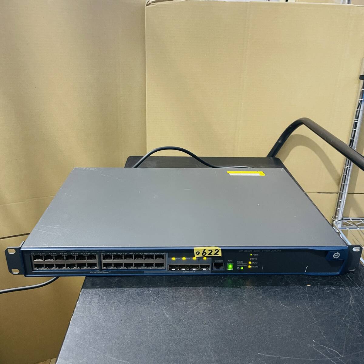【傷や汚れあり】(ヤ)〇622【通電OK】HP A5500 Series Switch JD377A H3C S5500-28C-EI ...