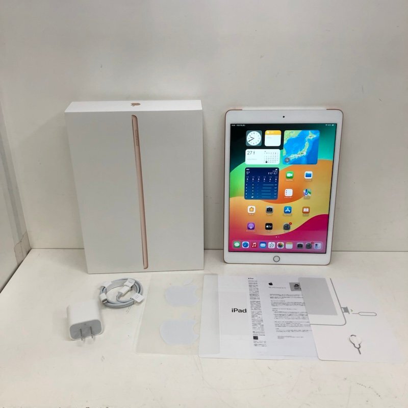 【目立った傷や汚れなし】Apple iPad 第8世代 MYMK2J/A A2429 Wi-Fi+Cellular 32GB 利用制限au〇 ...