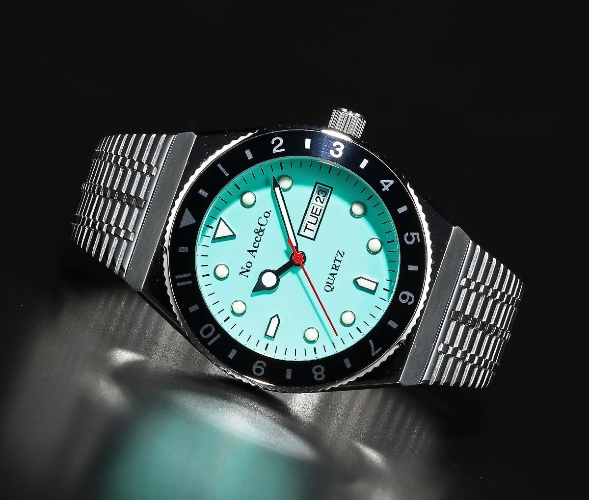 【未使用】1円～ 1スタNo Accessory&Co/No Acc&Co三代目逆輸入モデル/TiffanyティファニーcolorMODELサブマリーナ50m防水新品激レア日本未発売TIMEX ...