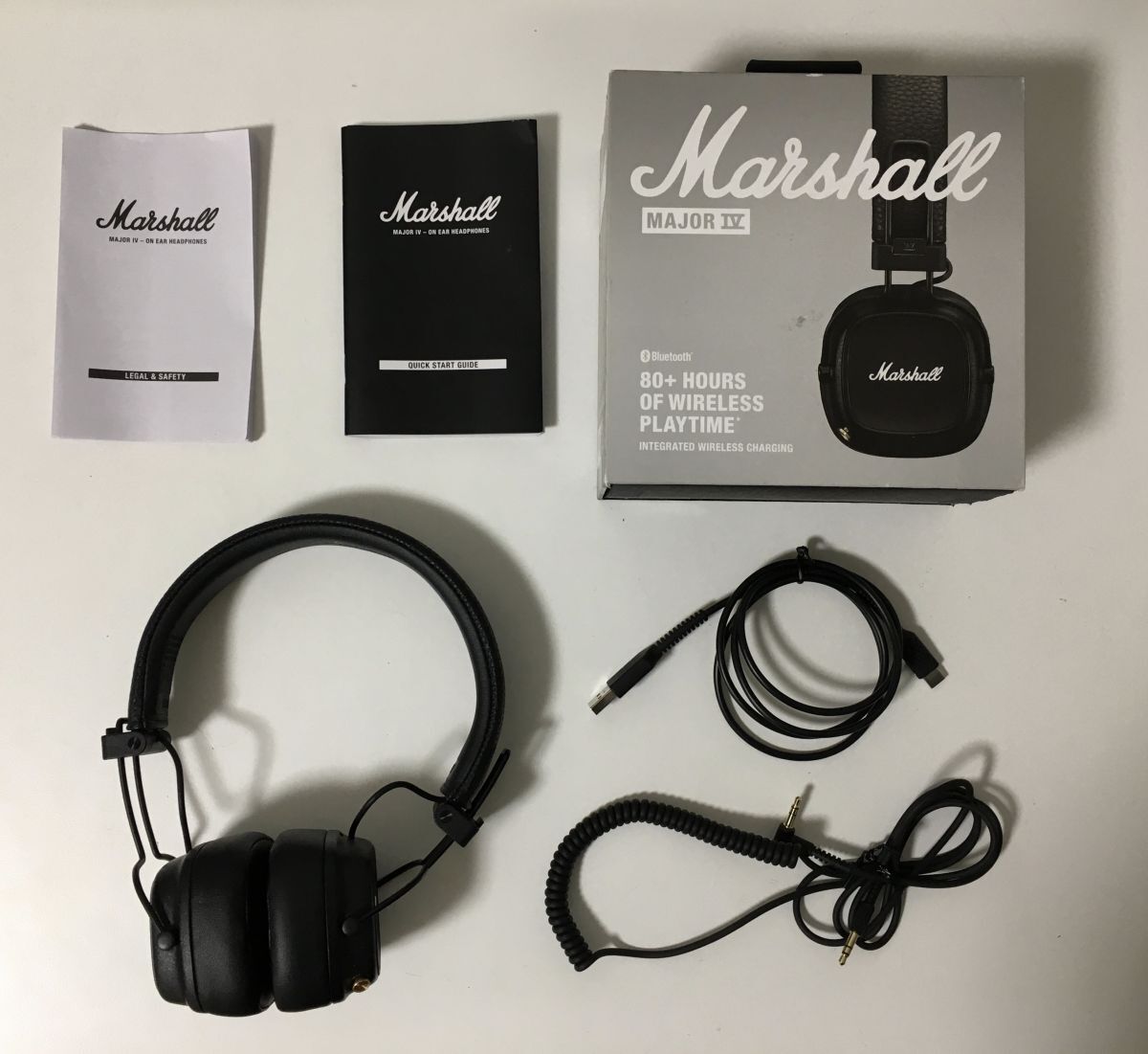 【やや傷や汚れあり】★動作確認済★Marshall マーシャル Major Ⅳ メジャー4 Bluetooth ブラック ワイヤレスヘッドホンの落札情報詳細 - Yahoo!オークション落札 ...