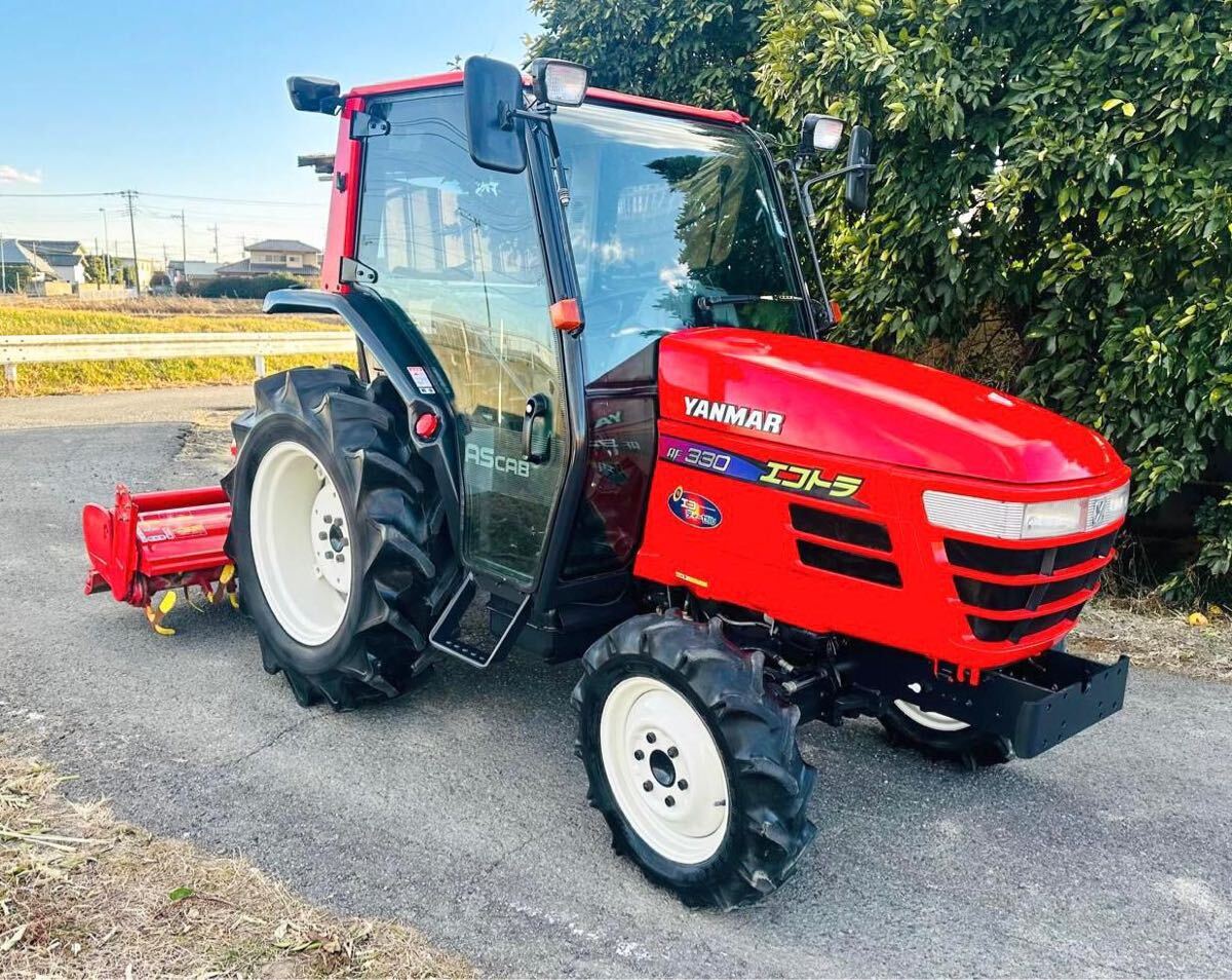 【目立った傷や汚れなし】★ ★ヤンマートラクター★ AF 330★ 30馬力★エアコンキャビン付き★ 782時間★ヤンマーロータリーER217 ...