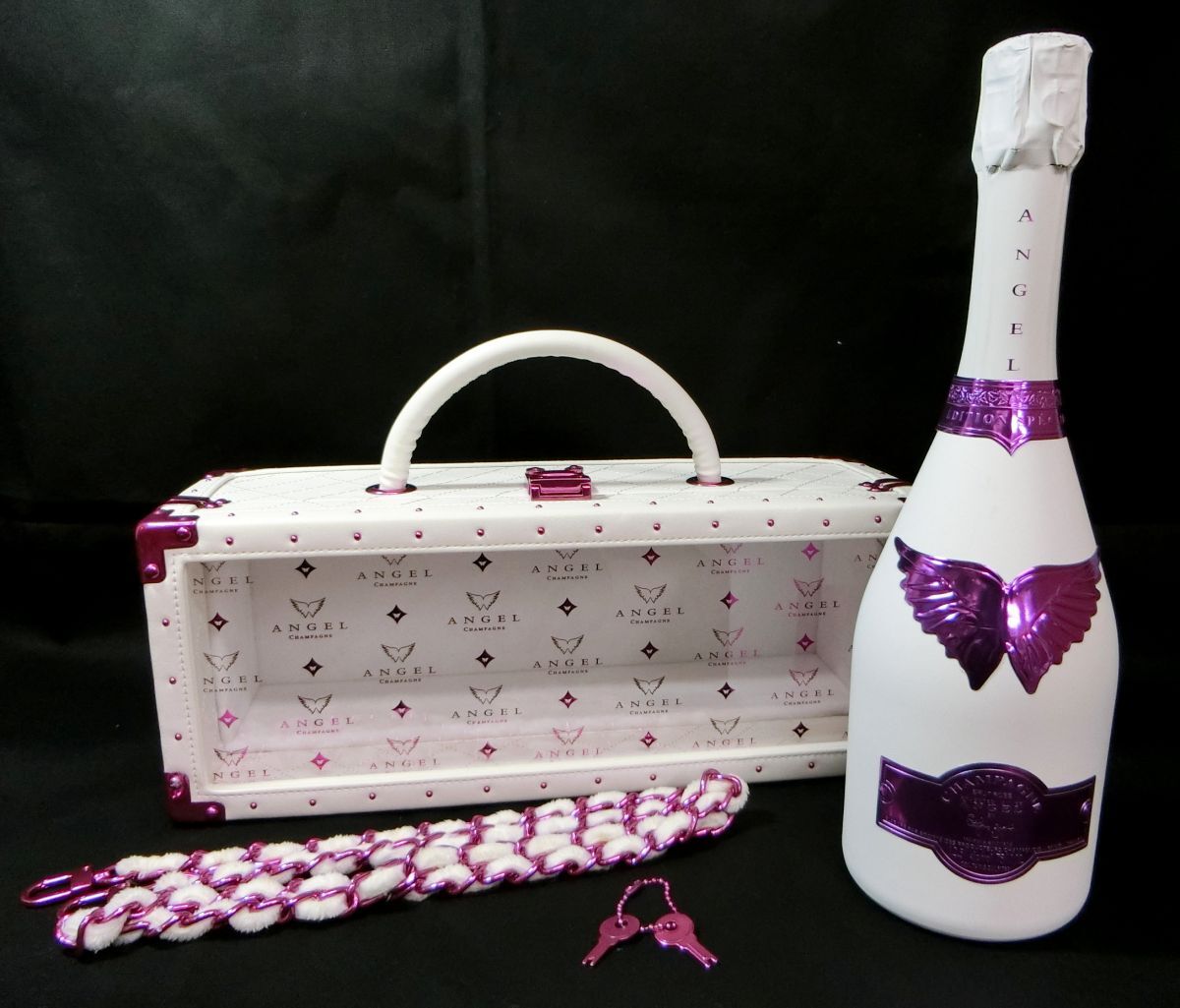 【その他】1000円スタート 酒 Champagne ANGEL NV Rose White 750ml 12.5％ エンジェル レザータイプ ロゼホワイト 未開栓 箱付 酒A524の落札情報 ...