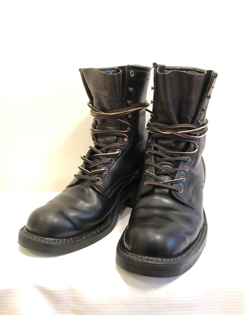 【目立った傷や汚れなし】極美品 WHITE'S BOOTS ホワイツブーツ スモークジャンパー SCARECROW スケアクロウ別注 黒 9. ...