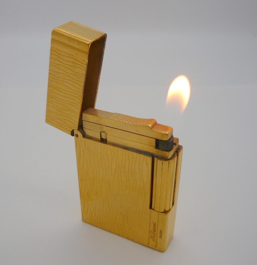 【傷や汚れあり】1000円スタート ライター S.T.Dupont デュポン ギャッツビー グリーンガス ゴールド×波柄 着火確認済 喫煙具 喫煙グッズ 1 M10005の落札情報詳細 ...