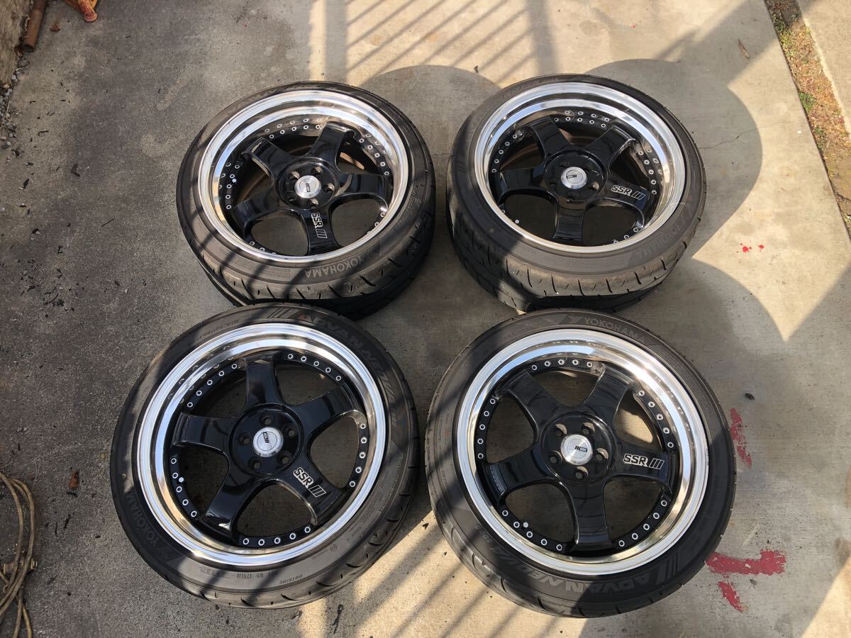【やや傷や汚れあり】SSR Professor SP1 18インチ8.5J/9.5J +43 PCD100 ADVAN NEOVA AD09 2023年製 ホイールタイヤセット 86/BRZの ...