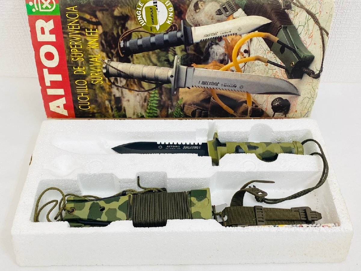 【傷や汚れあり】『S02K』シースナイフ 2本（2点）まとめてセット AITOR アイトール ジャングルキングⅡ FURY NATO TYPEの落札情報詳細 - Yahoo!オークション落札 ...