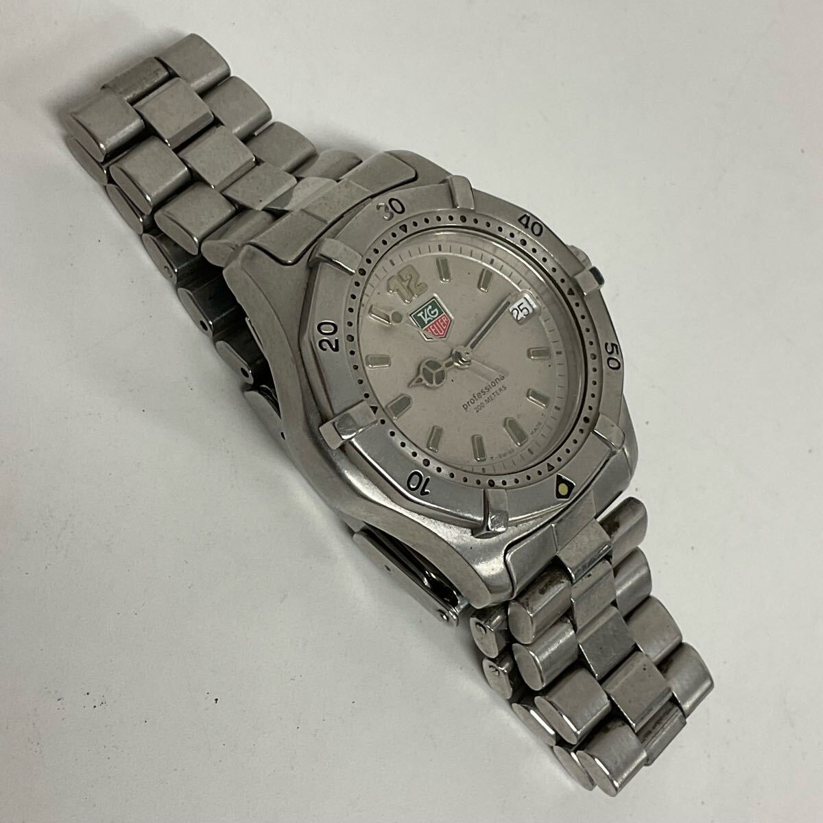【傷や汚れあり】代TW018-60 TAG HEUER タグホイヤー 1860 プロフェッショナル 200M WK1212 シルバー クォーツ ...