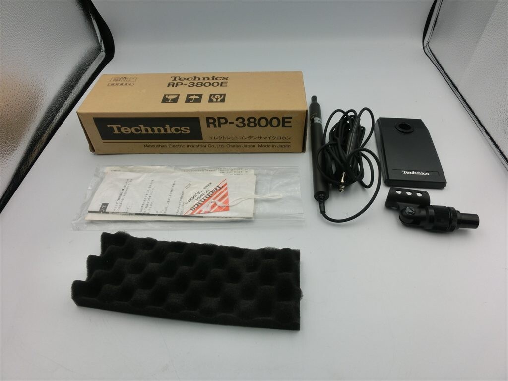 【やや傷や汚れあり】T【2k-59】【80サイズ】 Technics テクニクス/測定用 コンデンサーマイク RP-3800E /ジャンク扱い ...