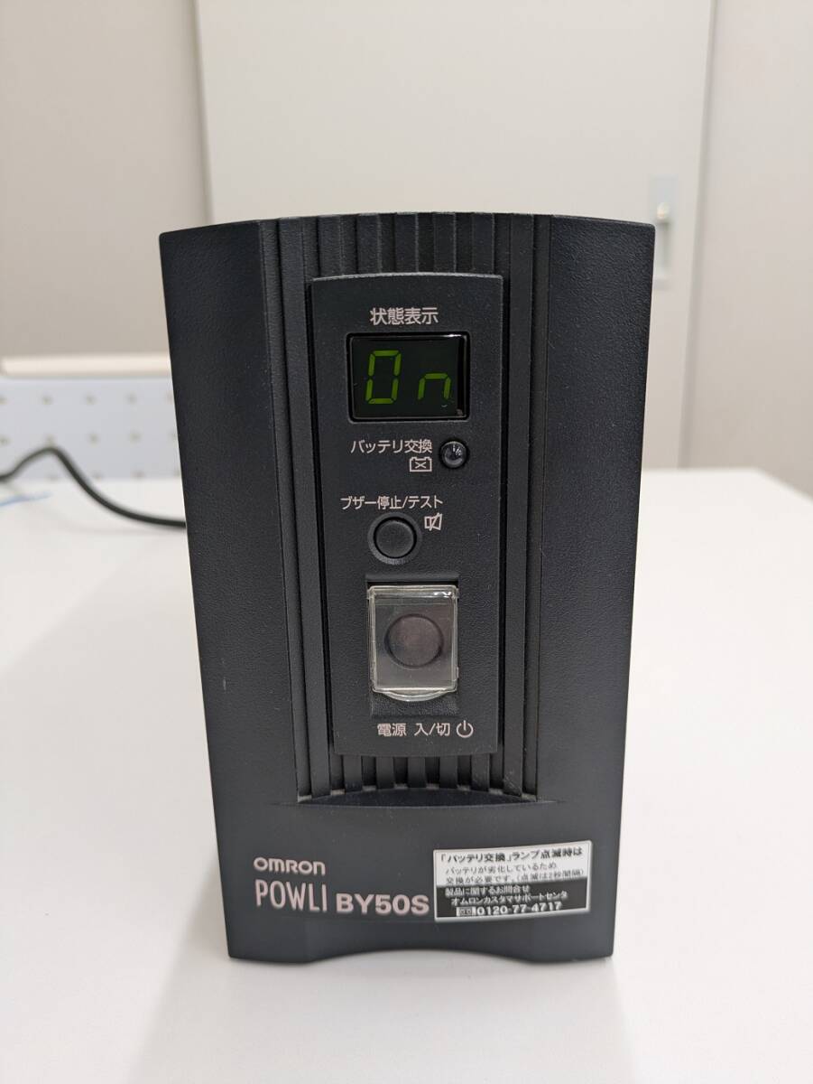 【目立った傷や汚れなし】オムロン BY50S 無停電電源装置 取説付き 動作確認（FULL充電表示）及び、バッテリー検電確認済の落札情報詳細 ...