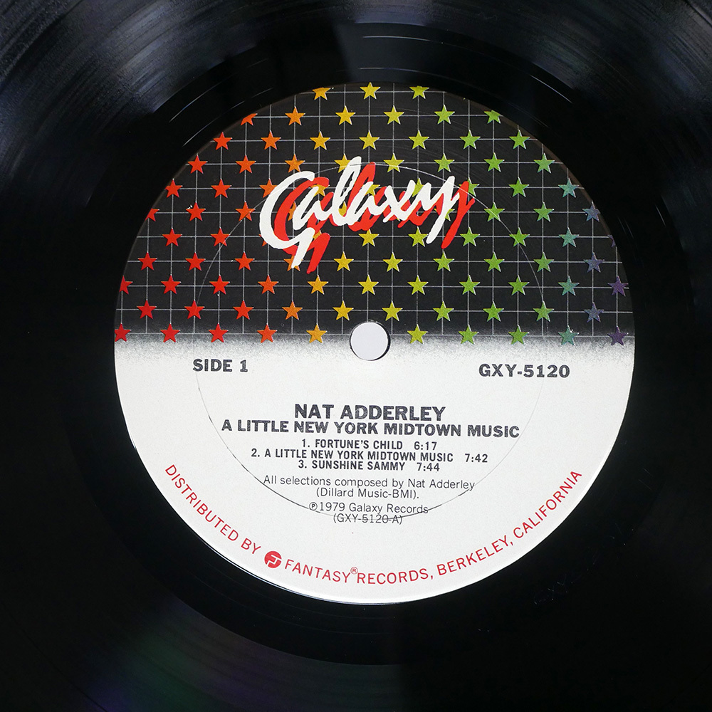 【やや傷や汚れあり】US盤 NAT ADDERLEY/A LITTLE NEW YORK MIDTOWN MUSIC/GALAXY ...