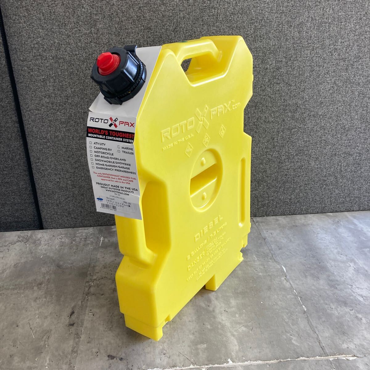 【未使用に近い】0704c0416 Rotopax(ロトパックス) コンテナ ポリタンク ウォータージャグ 水タンク キャンプ 2ガロン(7.57L) RX-2D-INTL ※※同梱不可※※の ...