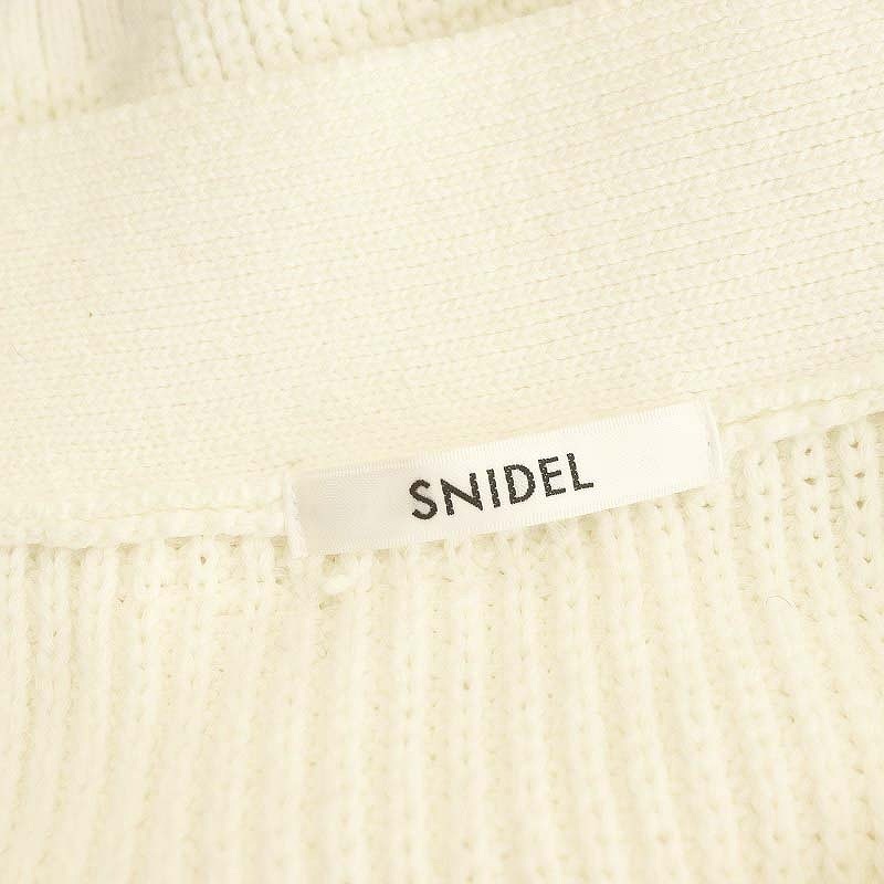 【目立った傷や汚れなし】スナイデル SNIDEL 23SS クロップドローゲージニットカーディガン Vネック F ホワイト /DF OS レディースの落札情報詳細 - Yahoo!オークション ...