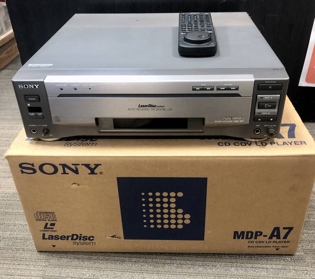 【傷や汚れあり】SONY ソニー MDP-A7 Laser Disc Deck レ－ザーディスク プレーヤー CD CDV LD PLAYERの落札情報詳細 - Yahoo!オークション落札 ...