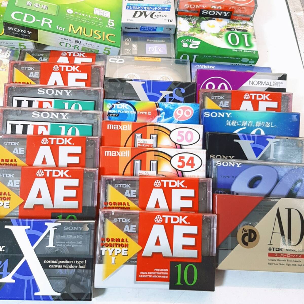 【傷や汚れあり】f55【1円～】 未使用 記録媒体 まとめ カセットテープ VHS CD-R 他 SONY TDK Victor 等 動作未確認 現状品 ジャンクの落札情報詳細 - Yahoo ...