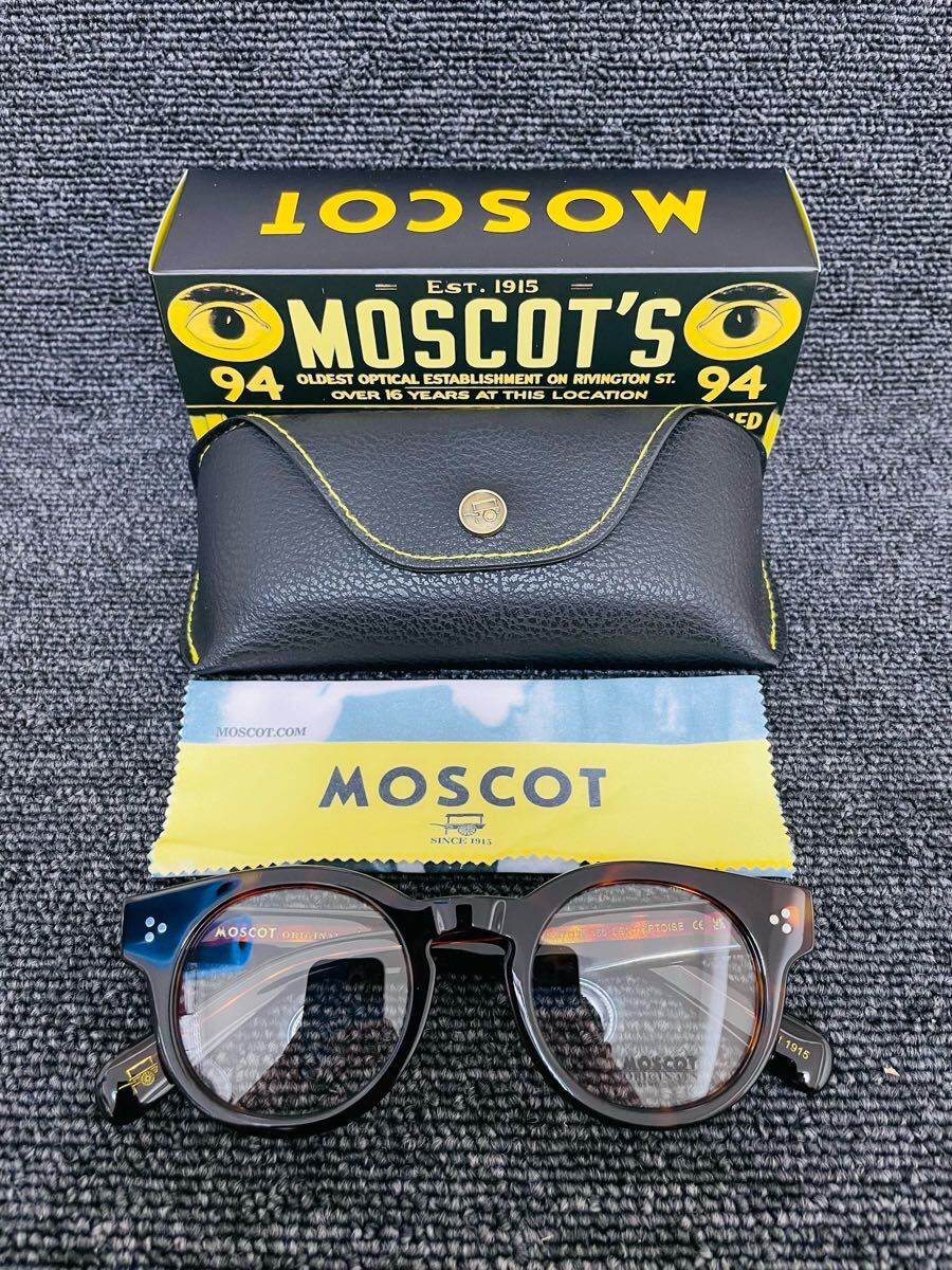 【未使用】【MOSCOT】モスコット GRUNYA 眼鏡フレーム 47-22-150 COL.TORTOISE 鼈甲柄 セルフレーム ボストン ...