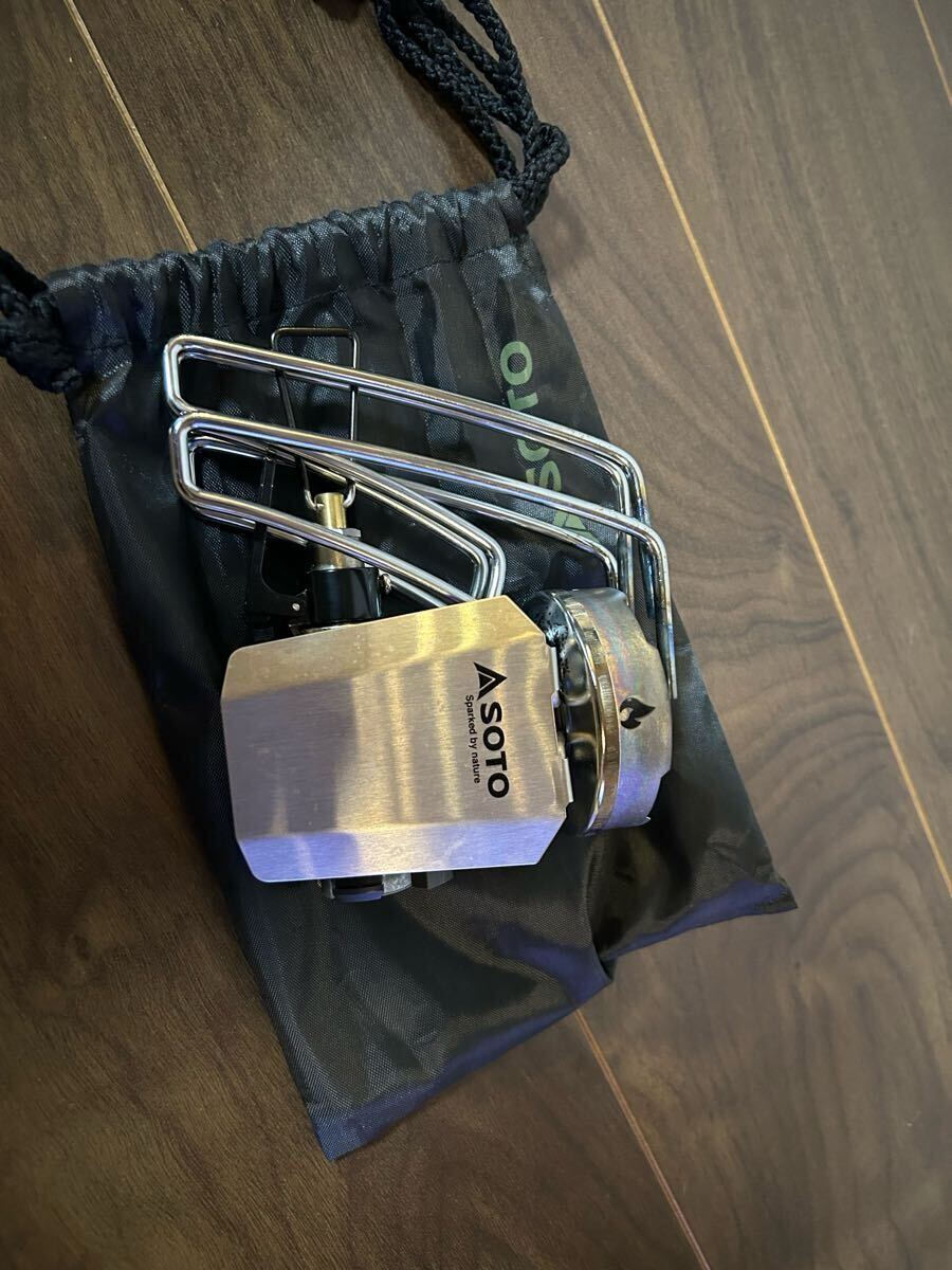 【やや傷や汚れあり】【中古】 SOTO ソト レギュレーターストーブ ST-310 キャンプ カスタム チタン風防 着火スイッチ シングルバーナー CB缶 アウトドアの落札情報詳細 ...