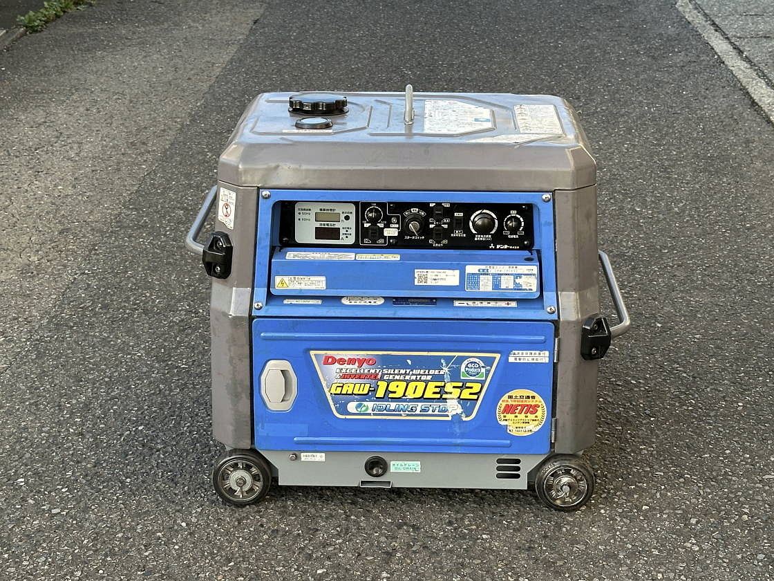 【やや傷や汚れあり】【動作良好・保証付 DENYO デンヨー インバーター発電機 GE-900SS-IV★軽量★災害★キャンプ★レジャー★中古 ...