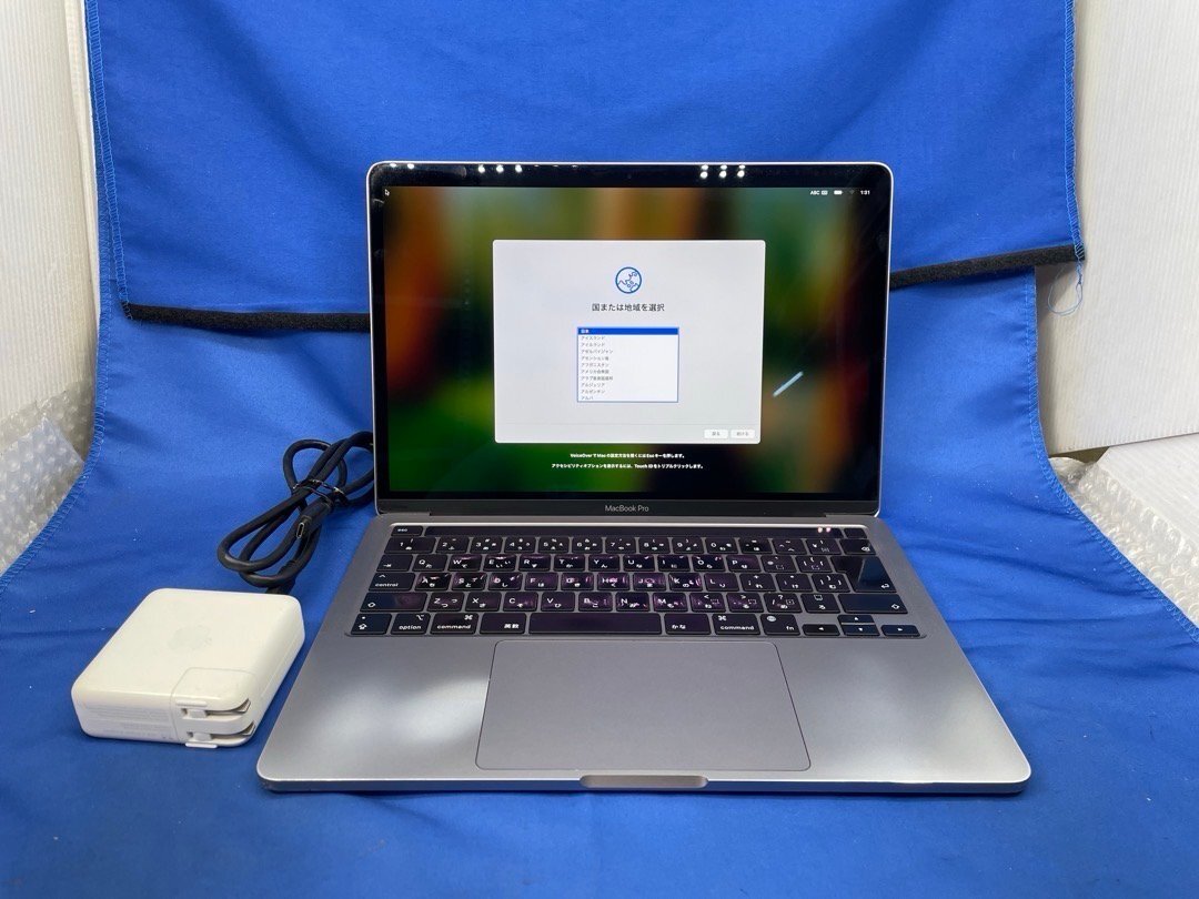 【やや傷や汚れあり】【Apple】難有 MacBook Pro 13inch M1 2020 A2338 CPU M1 メモリ16GB SSD512GB NVMe Bluetooth OS15 ...