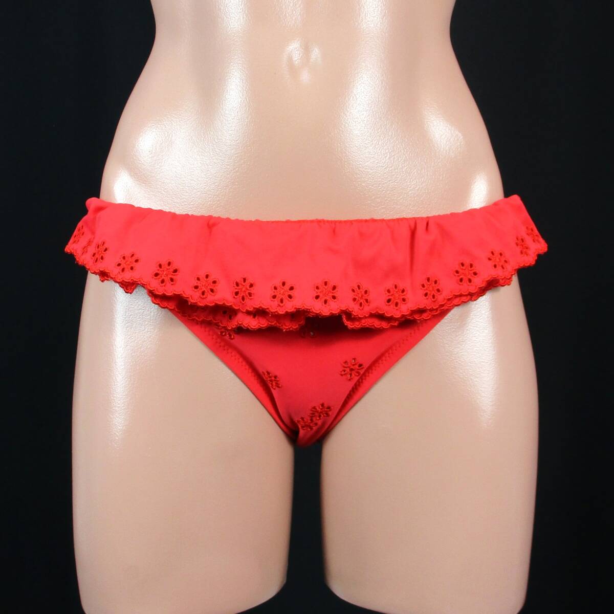 【目立った傷や汚れなし】E8408★BEACHQUEEN 水着 ボトム ビキニ パンツ レディース 9M 赤フリル 花 かわいい スイムショーツ 水泳 プール ビーチ 海の落札情報詳細 ...