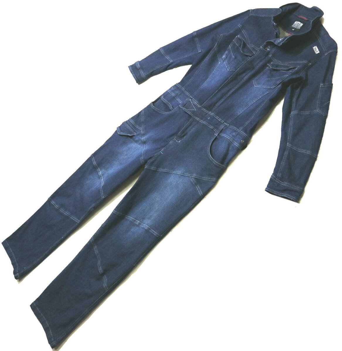 【目立った傷や汚れなし】概ね美品！ BLUE B ZB500 ストレッチデニム つなぎ Mサイズ（身長173-175センチ位、要丈上げロール ...