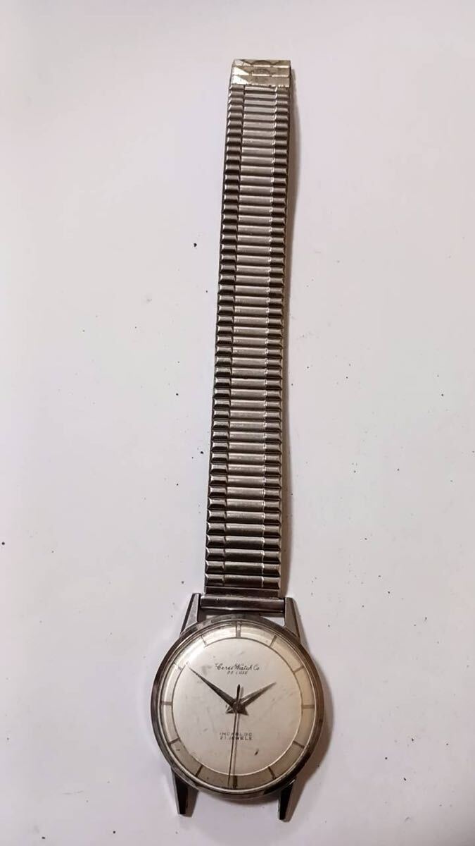 【傷や汚れあり】動作未確認ジャンク品 レトロ Ceres Watch deluxe 腕時計 21石 ※現状針は動いてません、ベルト破損してます ...