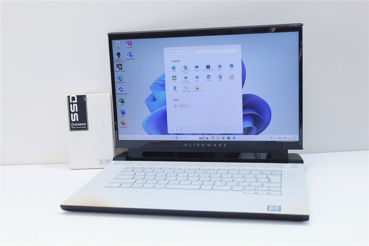 【傷や汚れあり】240hz 究極 Dell Alienware M15 R2 RTX2070 8GB ★Core i7-9750H★6コア ...