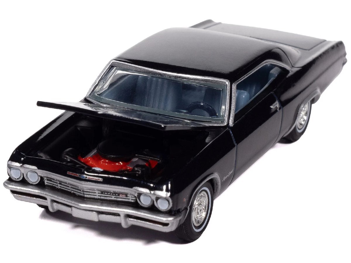 【未使用】autoworld 1/64 シボレー インパラ SS 1965 ダークブルー Chevrolet Impala SS Danube ...
