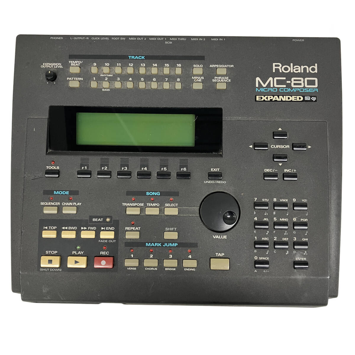 【やや傷や汚れあり】Roland MC-80 MICRO COMPOSER MIDI シーケンサー リズムマシン DTM 楽器 中古 ...