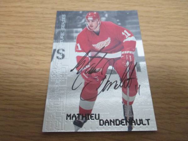 【未使用】レッドウィングス Mathieu Dandenault 直筆サインカード NHLの落札情報詳細 - Yahoo!オークション落札価格 ...