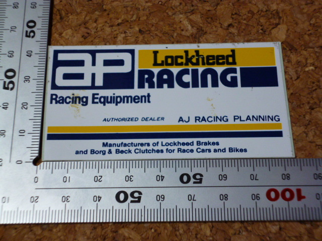 【新品】希少 正規品 AP RACING Lockheed ステッカー 未使用 / 当時物 APレーシング ロッキード ロゴ デカールの落札 ...