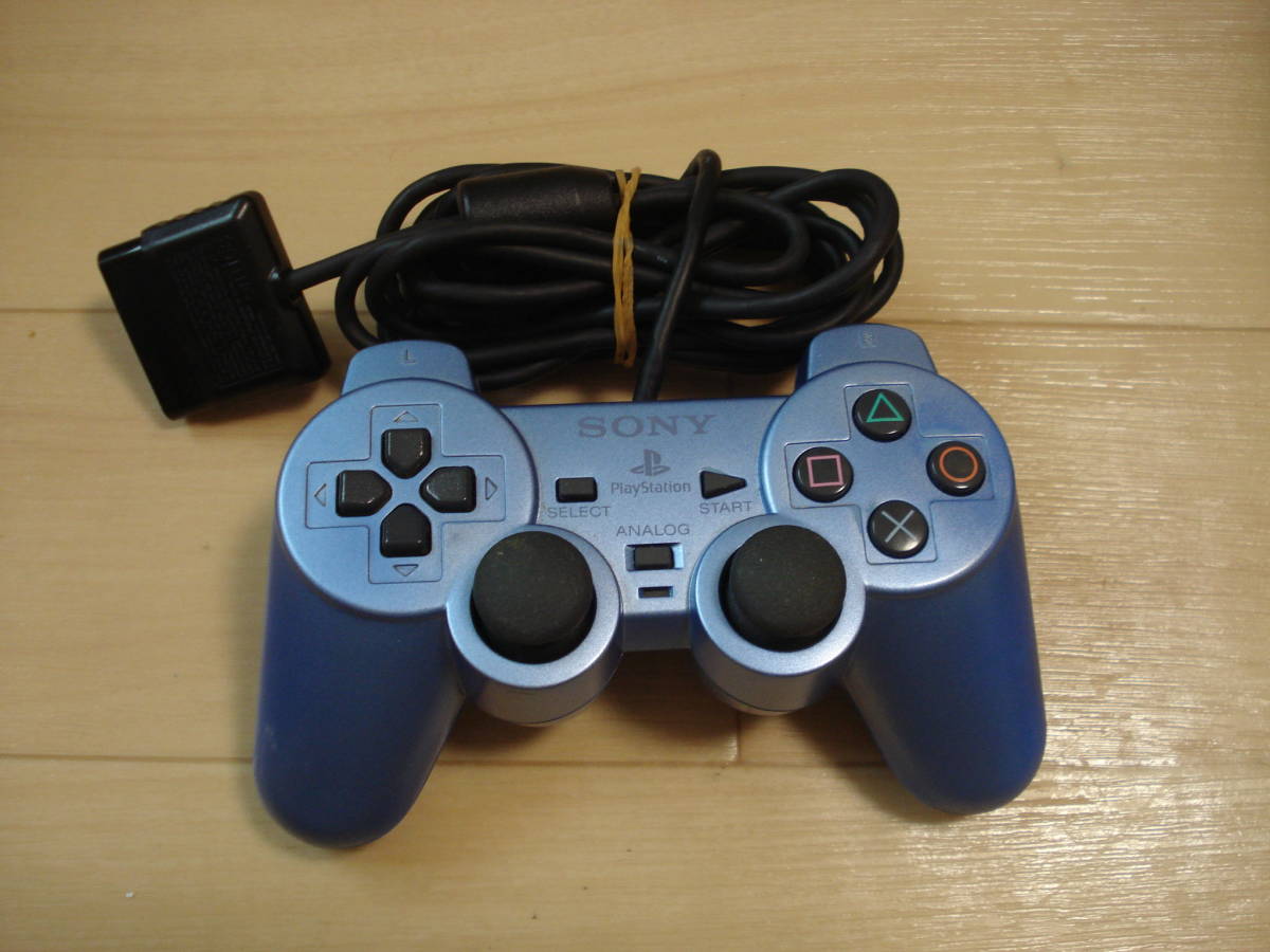 H★PS2 純正 コントローラデュアルショック2 アクアブルー ★送料510円の落札情報詳細 - ヤフオク落札価格検索 オークフリー