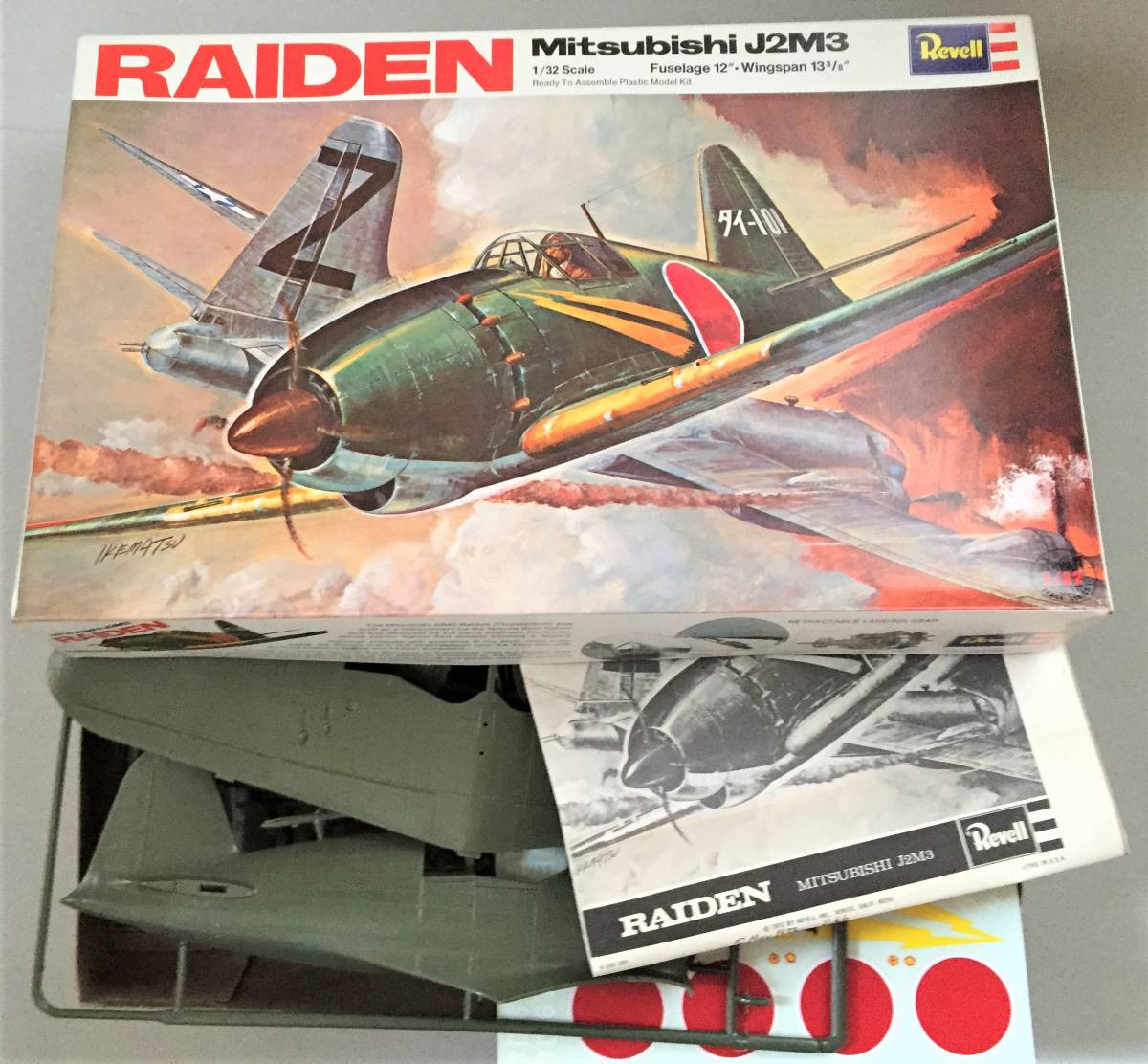 レベル 1/32 雷電 三菱J2M3海軍局地戦闘機 REVELL RAIDENの落札情報詳細 - Yahoo!オークション落札価格検索 オークフリー