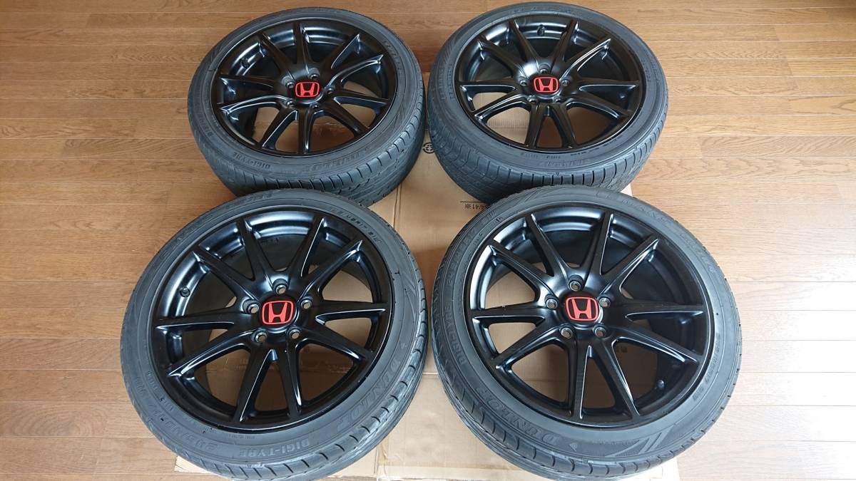 S2000 AP1 後期純正ホイール マットブラック 17インチ 7j+55 8.5j+65 タイヤ付き ホンダ AP2流用可 中古品の落札情報詳細 - Yahoo!オークション落札価格検索 ...