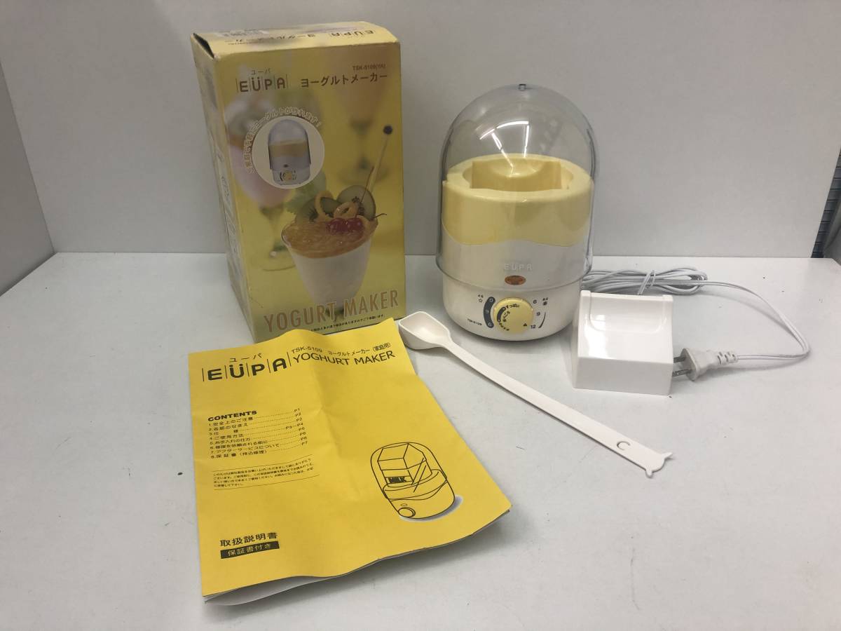 【未使用に近い】【I-6】 ヨーグルトメーカー EUPA TSK-5109の落札情報詳細 - ヤフオク落札価格検索 オークフリー
