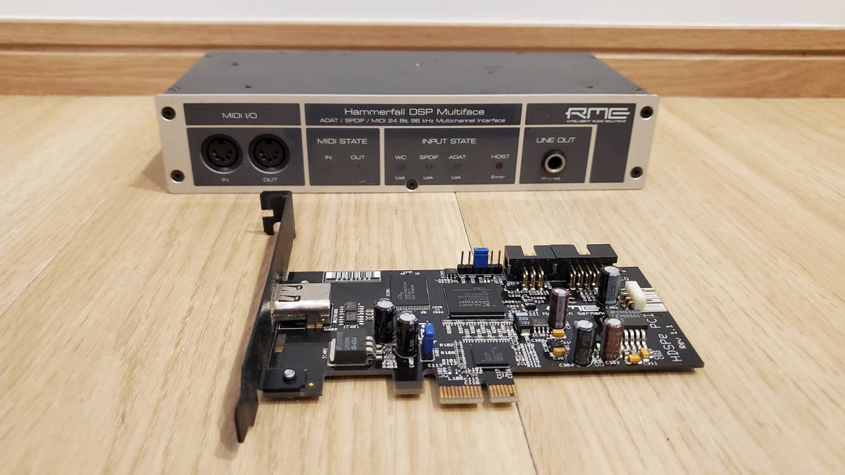 【名機】RME Hammerfall DSP （HDSP）Multiface＆HDSPe PCI card（PCI Express用 ...