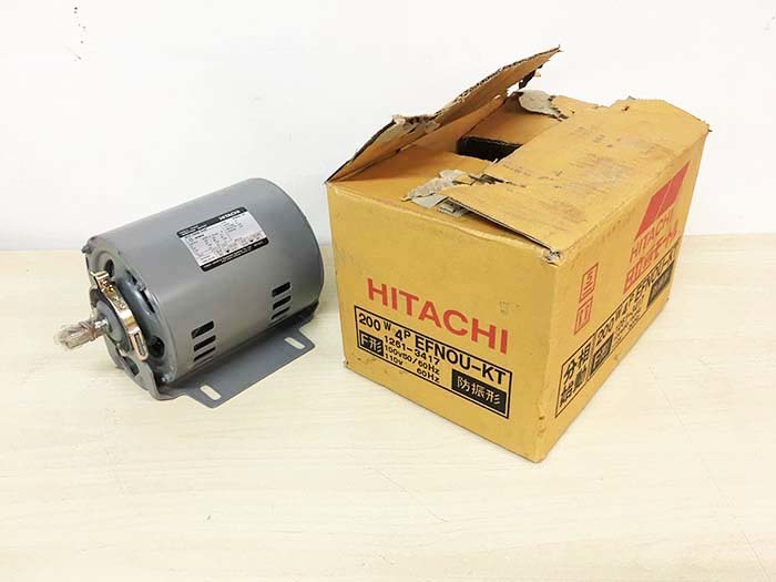 【中古】日立単相モーター EFNOU-KT 0.2kw-4p-100v 防振型モートル 中古美品 の落札情報詳細| ヤフオク落札価格情報 オークフリー