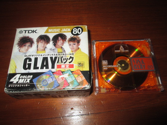【未使用】TDK MUSIC JACK 80 GLAY パック 限定 4COLOR MIX 計5枚の落札情報詳細 - ヤフオク落札価格検索 ...
