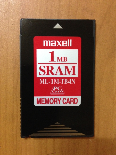PCカード maxell 1MB SRAM ML-1M-TB4N チェック済み中古品 の落札情報詳細 - Yahoo!オークション落札価格検索 ...