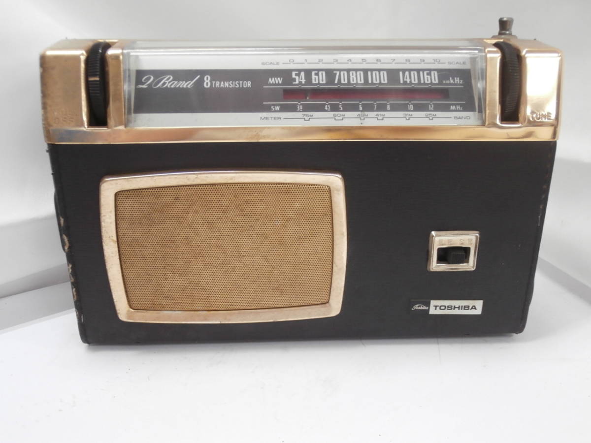 J4★東芝 TOSHIBA 2 BAND TRANSISTOR RADIO MODEL 8TL－463S ジャンクの落札情報詳細 - ヤフオク ...