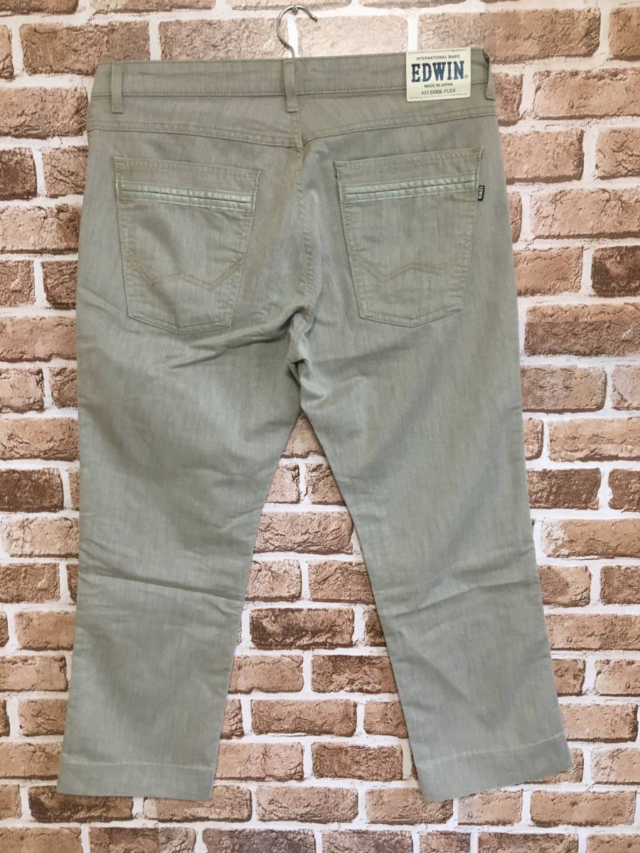 ★涼★ EDWIN エドウィン ★403 COOL-FLEX クールフレックス FC403S W35 グレー ベージュ 白樺 E53FCM ストレッチ 日本製 美品 激安 格安の落札情報詳細 ...