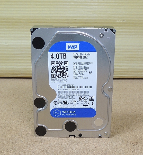 Western Digital WD40EZRZ-22GXCB0 4TB HDD 3.5インチ SATA 使用時間：2020時間（12)の落札情報詳細 - ヤフオク落札価格検索 オークフリー