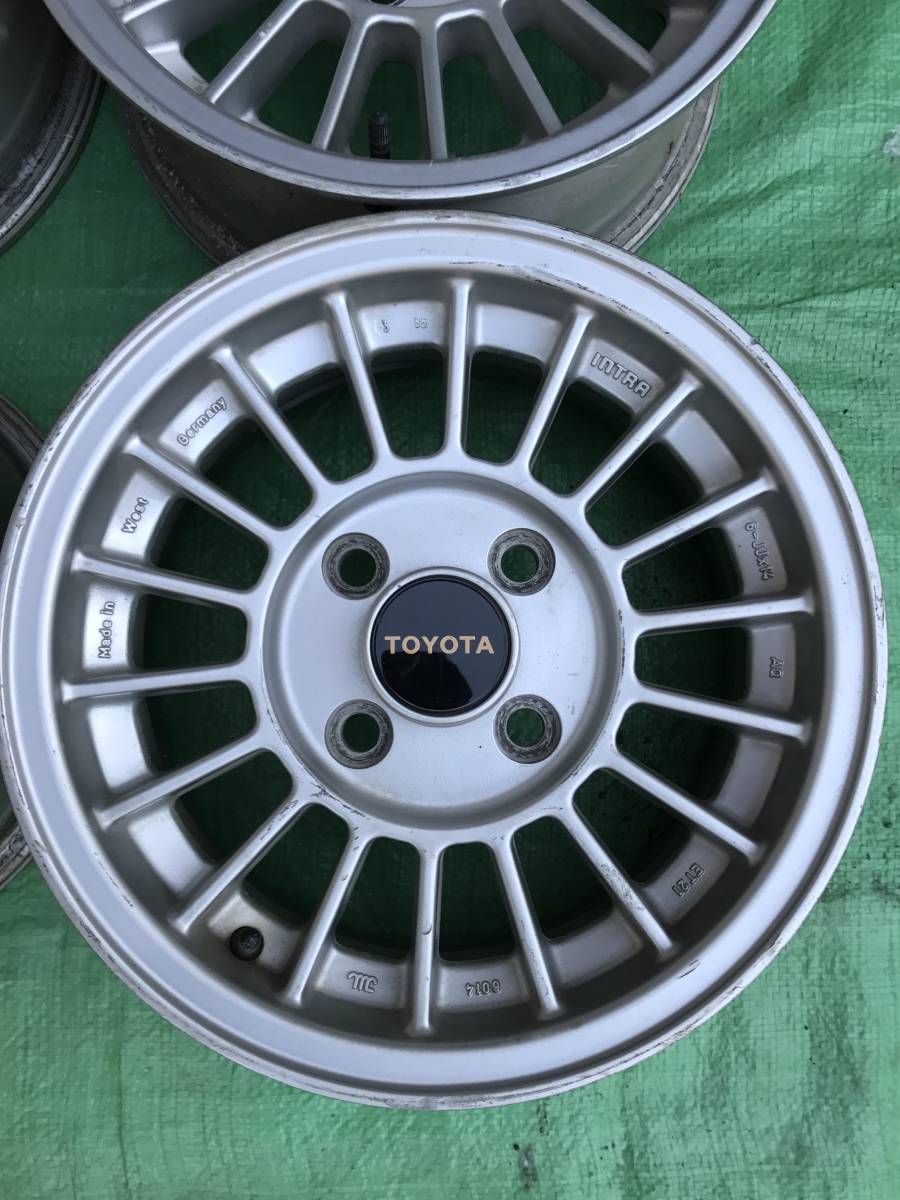 希少！ 当時物！ AE86 純正オプション 14インチ INTRA イントラ ホイール4本セット 西ドイツ製 レビン/トレノ/ソアラの落札情報 ...