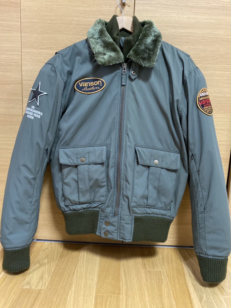 VANSON バンソン フライトジャケット XL VS17110W B-15 G-1の落札情報詳細 - Yahoo!オークション落札価格検索 オークフリー