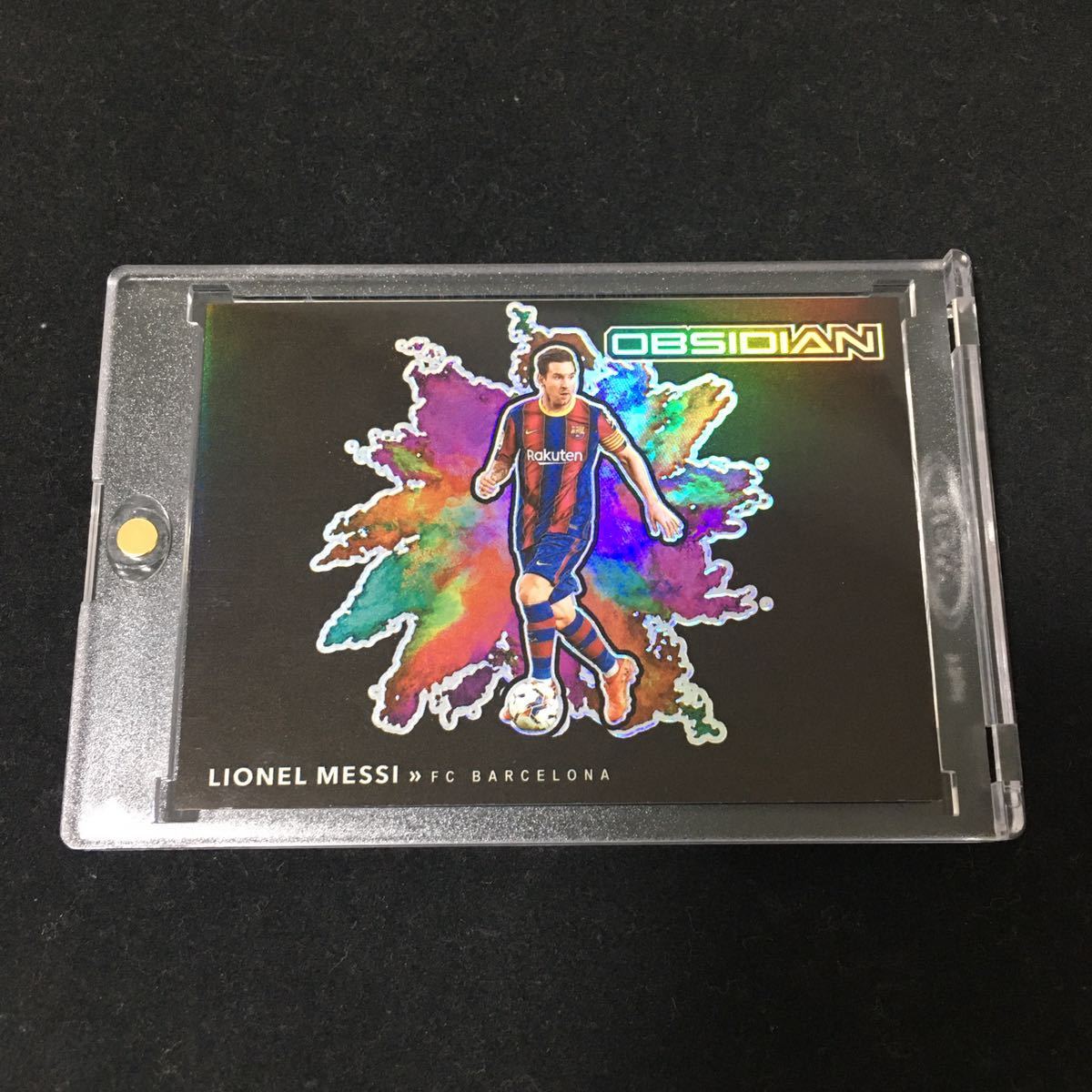 Panini Obsidian Soccer 2021 リオネル・メッシ Lionel Messi Black Colorblast カラー ...