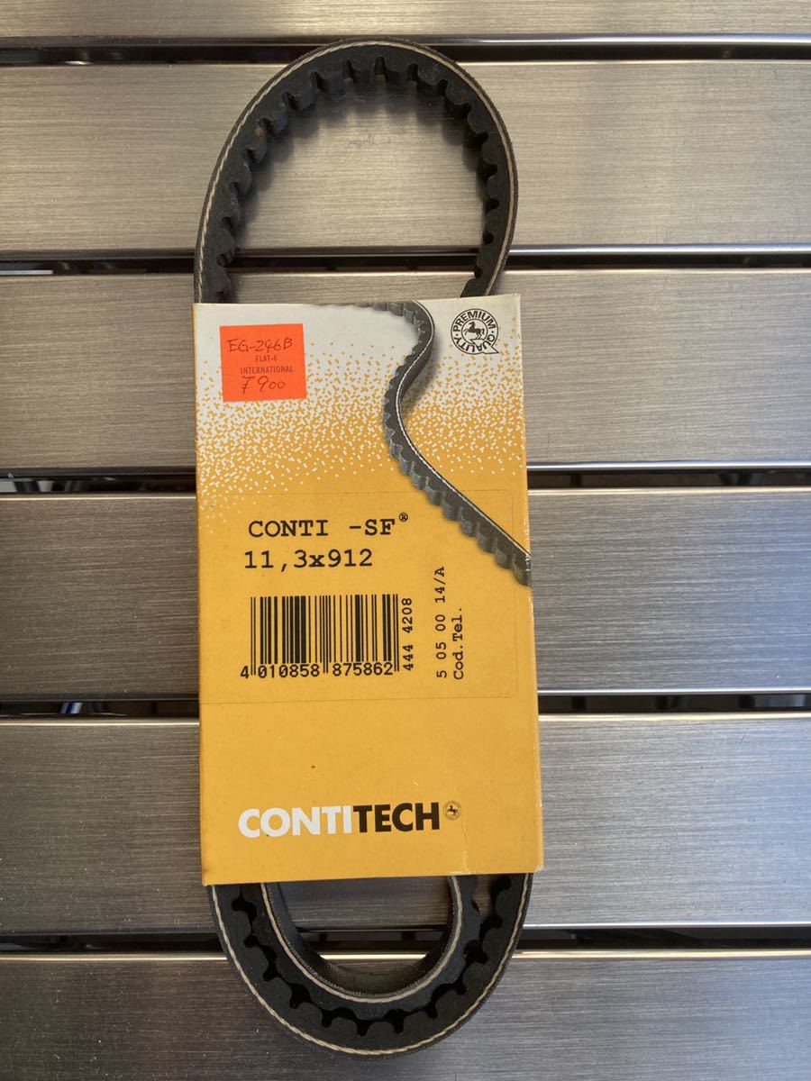 VW 空冷/FLAT4/CONTI TECH ファンベルト 12V オルタネーター用 11.3 x 912 (mm) ビートル TYPE2 ...