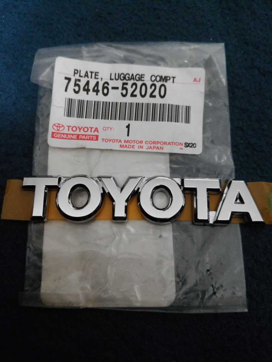 【新品】【USトヨタ直輸入純正品】75446-52020”TOYOTA” エンブレム【ハイラックスサーフ（4ランナー 4Runner ...