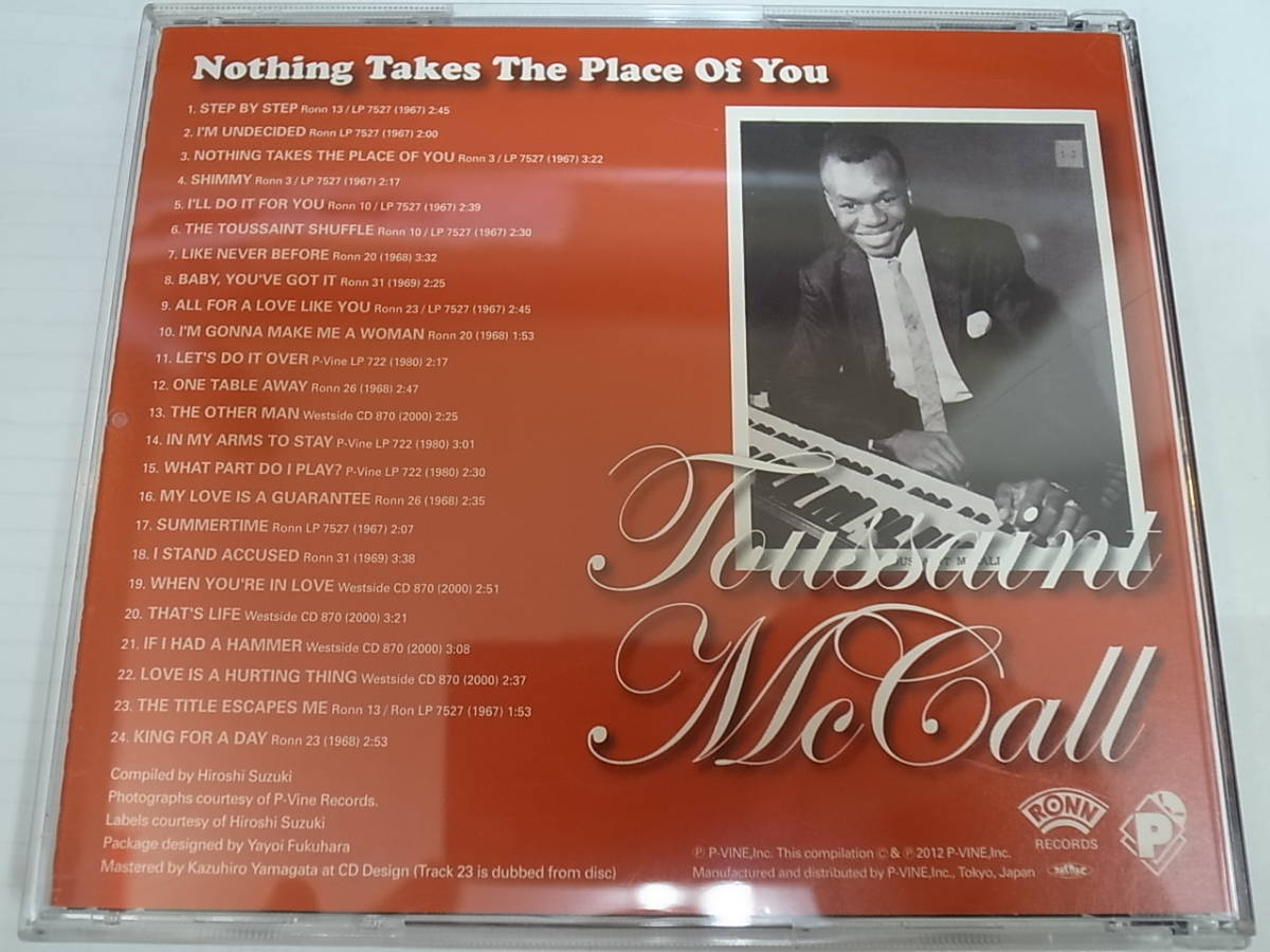 TOUSSAINT MacCALL/Nothing Takes The Place Of Youトゥーサント・マッコール/マッスルショールズ ...