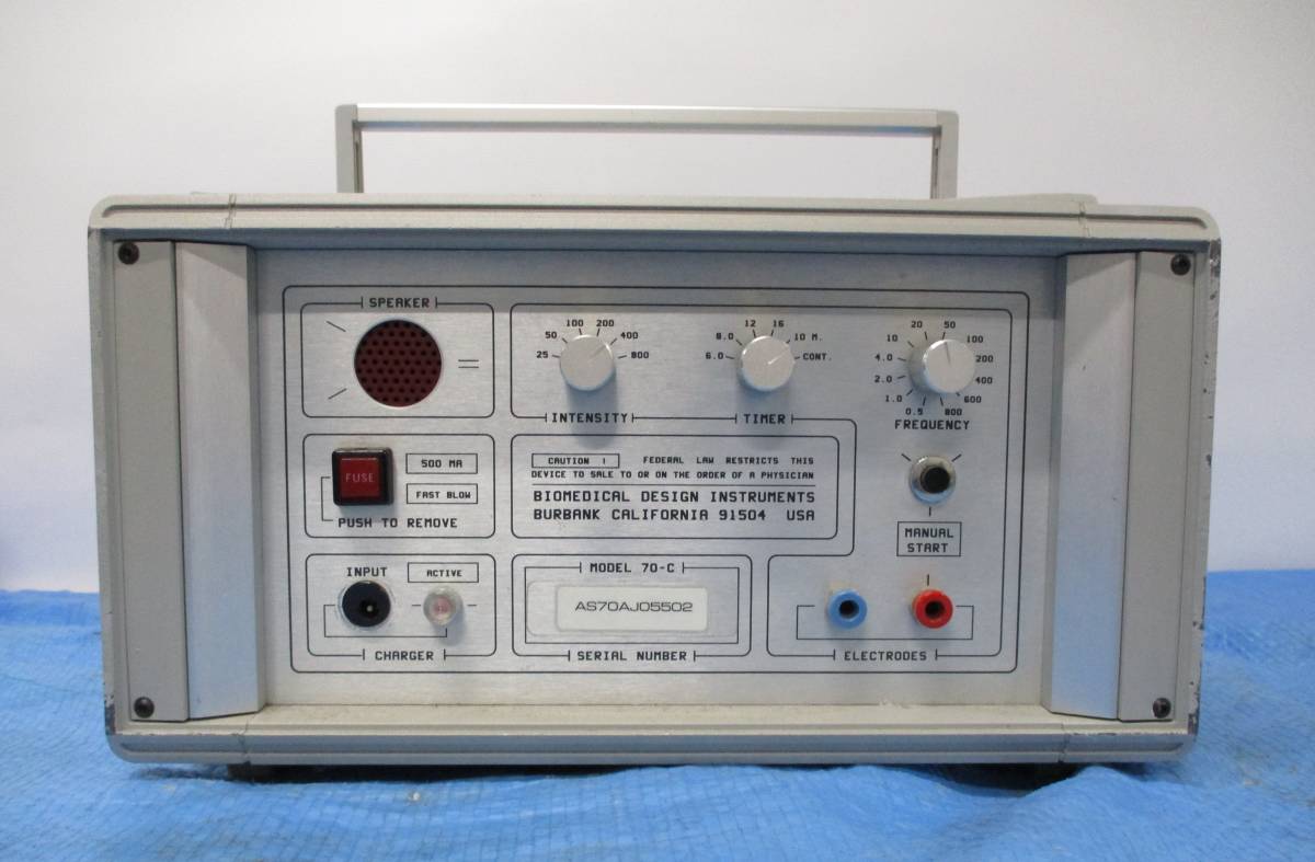 【ジャンク品】サンメディカル エレクトロ アキュスコープ キャリー 70-C 微弱電流治療器 医療機器 ELECTRO ACUSCOPE(2 ...